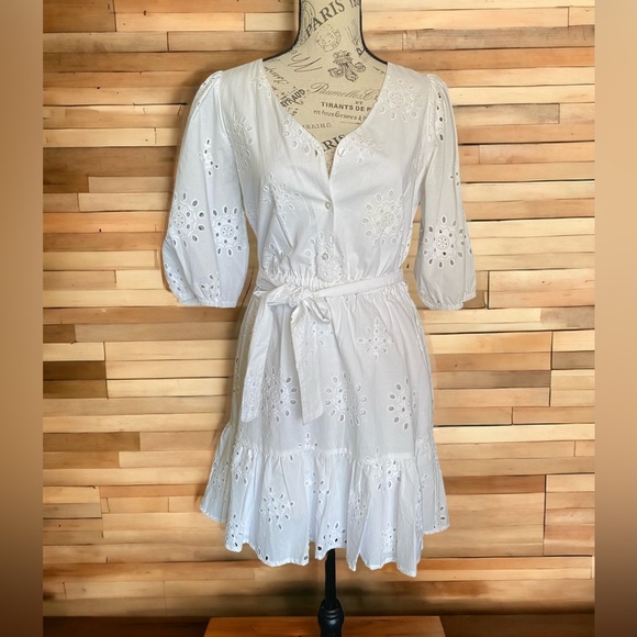 1. State | Dresses | State Nwot Beautiful White Eyelet Mini Dress ...